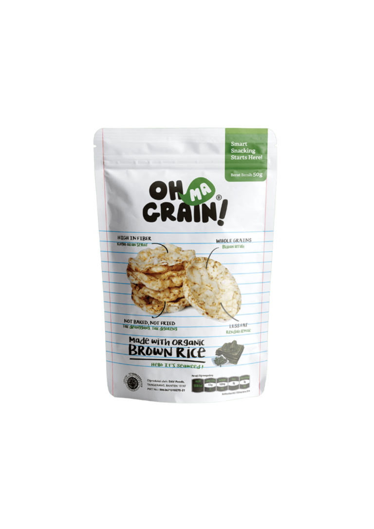 Rice Crackers Umami Seaweed 50gr by Oh Ma Grain – Alive Whole Foods