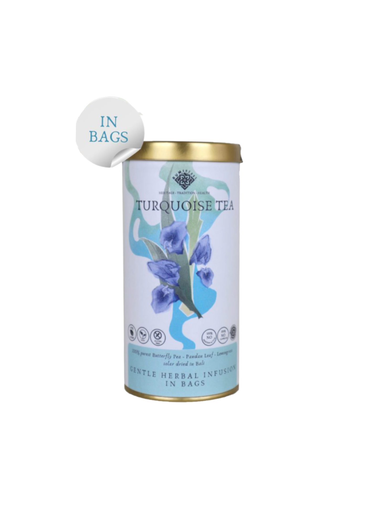 Turquoise Tea 30gr by Bumi Herbs Oditi Bali – Alive Wholefoods Store